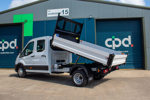 Ford Transit Tipper Diesel L3 Manual Double Cab 165ps frozen white