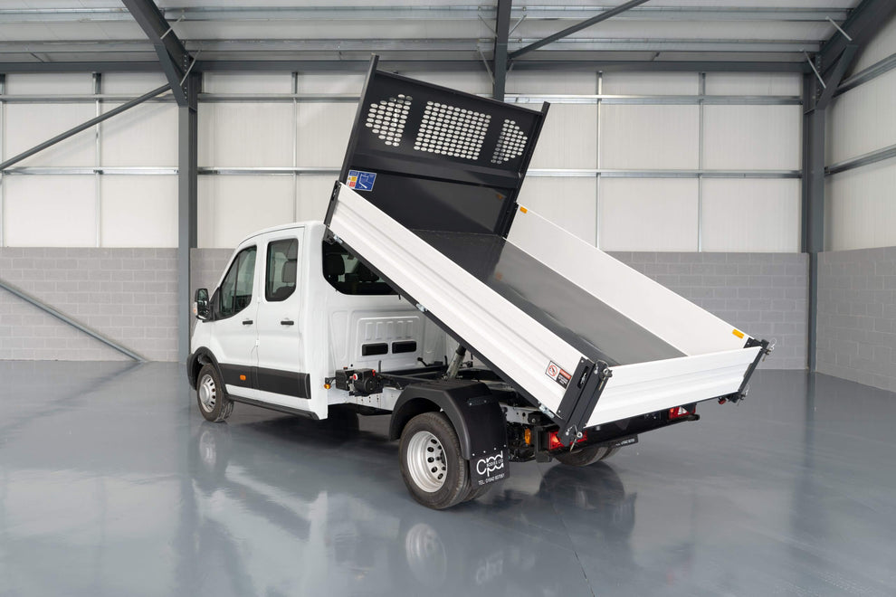Ford Transit Tipper Diesel L3 Manual Double Cab 165ps frozen white ...